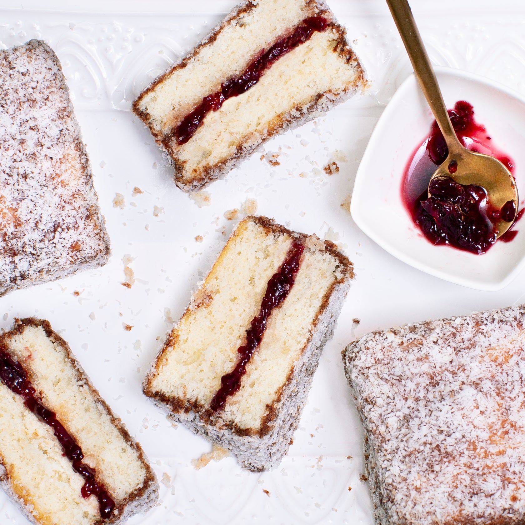 Gluten Free Lamingtons – Sans Bakery